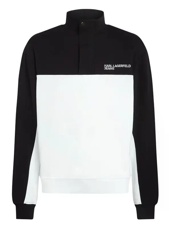 Karl Lagerfeld Colour-block Half-zip Sweatshirt