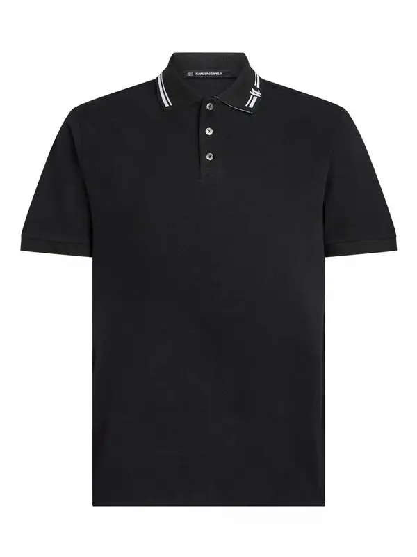 Karl Lagerfeld Contrast-trim Polo Shirt