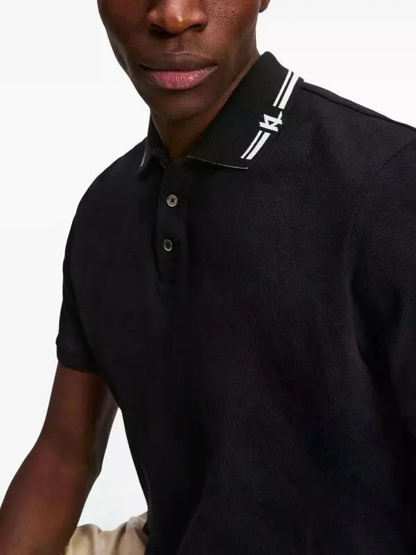 Karl Lagerfeld Contrast-trim Polo Shirt