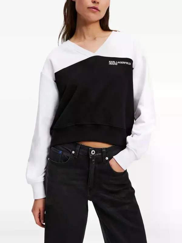 Karl Lagerfeld Two-tone Sweatshirt