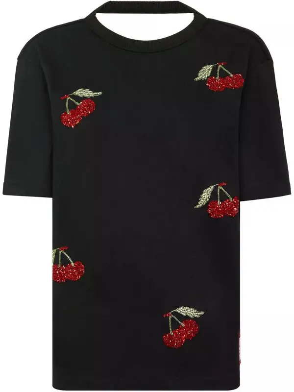 Philipp Plein Cherry-print T-shirt - Black