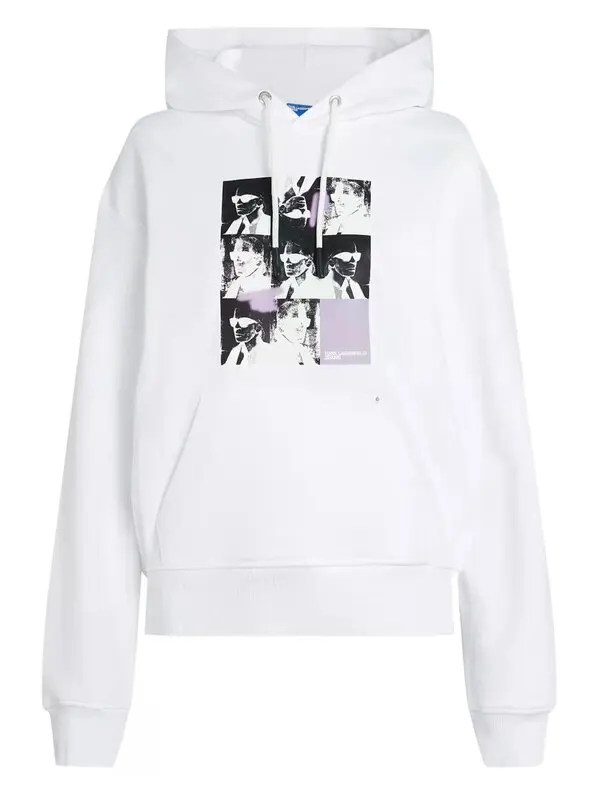 Karl Lagerfeld Relaxed Fit Graphic Hoodie
