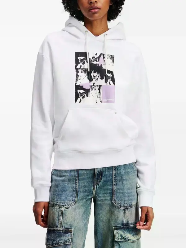 Karl Lagerfeld Relaxed Fit Graphic Hoodie