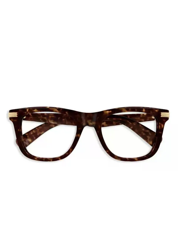 CARTIER Tortoiseshell Eyeglasses - Brown