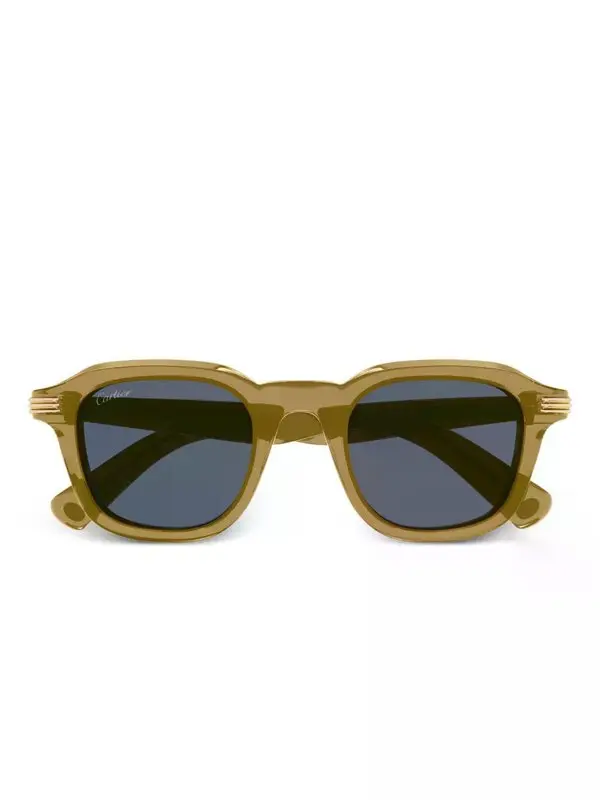 CARTIER Square-frame Sunglasses - Yellow
