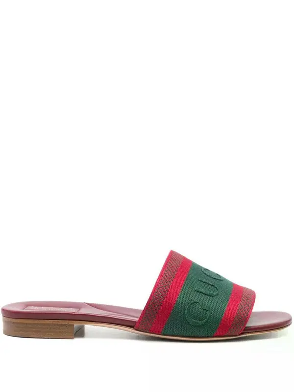 Gucci Logo Flat Sandals