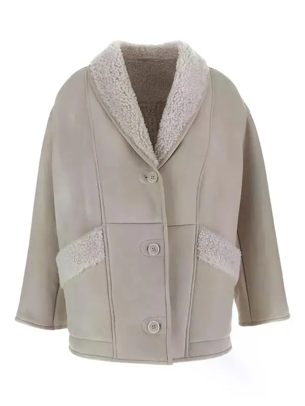 SALVATORE SANTORO Shearling Jacket - Neutrals