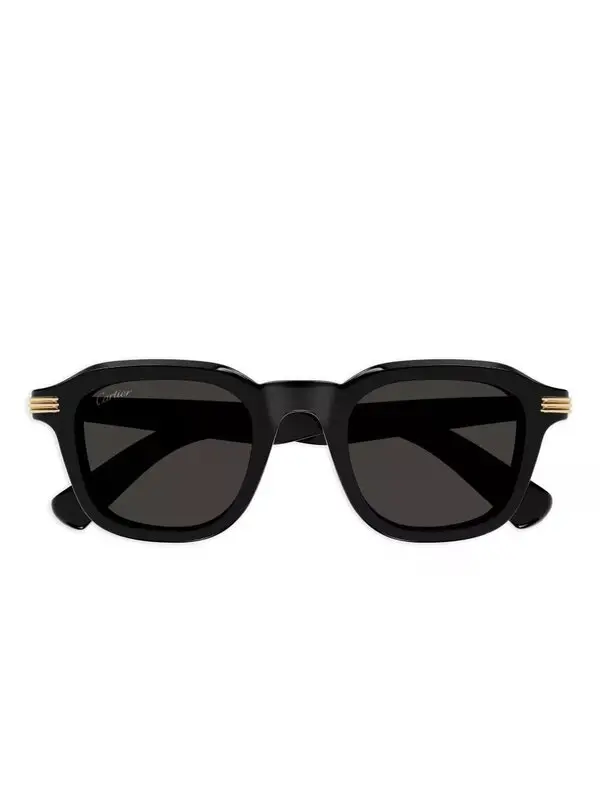 CARTIER Square-frame Sunglasses - Black