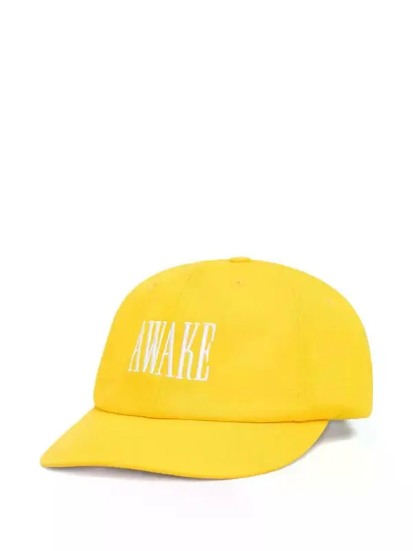 AWAKE NY Logo-embroidered Cap - Yellow