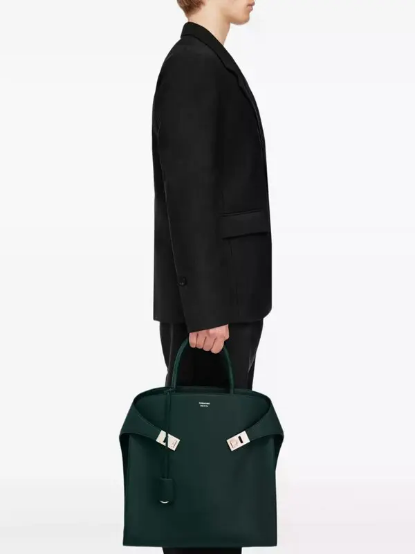 FERRAGAMO Hug Leather Tote - Green