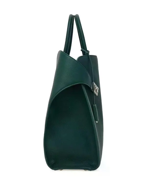 FERRAGAMO Hug Leather Tote - Green