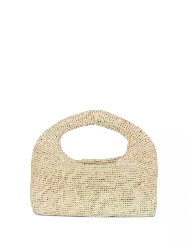 Manebí Halfmoon Raffia Tote Bag - Neutrals