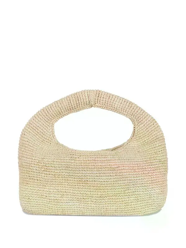 Manebí Halfmoon Raffia Tote Bag - Neutrals