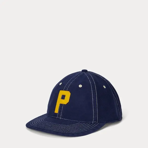Ralph Lauren Felt-patch Chamois Cap - Newport Navy