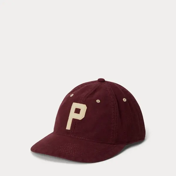Ralph Lauren Felt-patch Chamois Cap - Red Wine