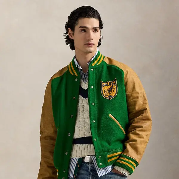 Ralph Lauren Vintage-inspired Letterman Jacket