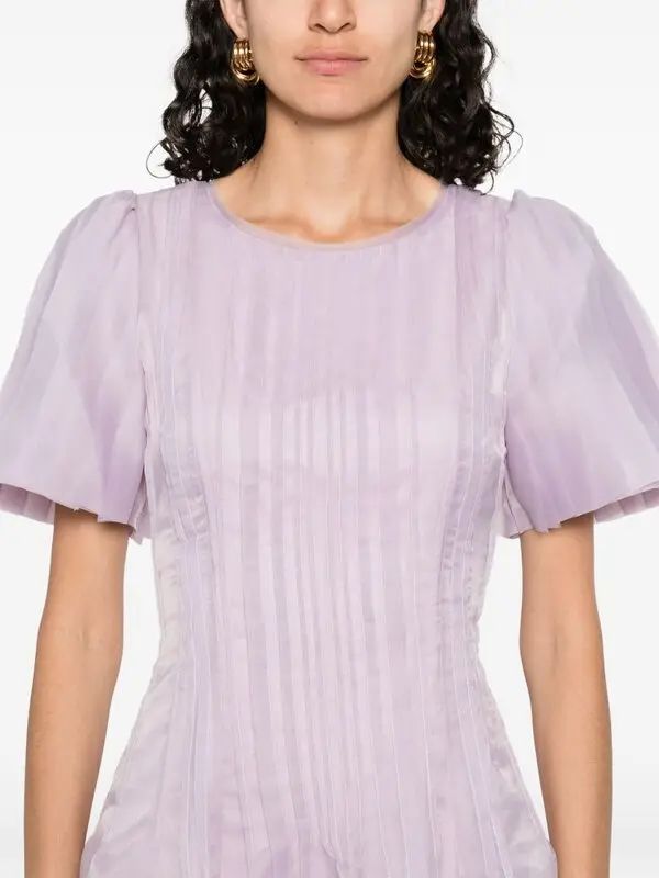 knee length dresses for ladies Nova Pleated Midi Dress main image 1