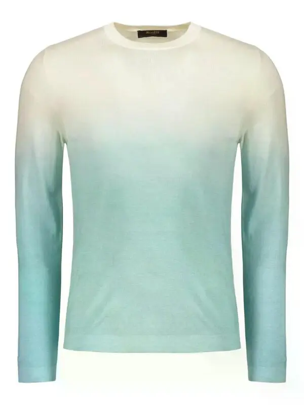 MOORER Gradient-effect Jumper - Blue