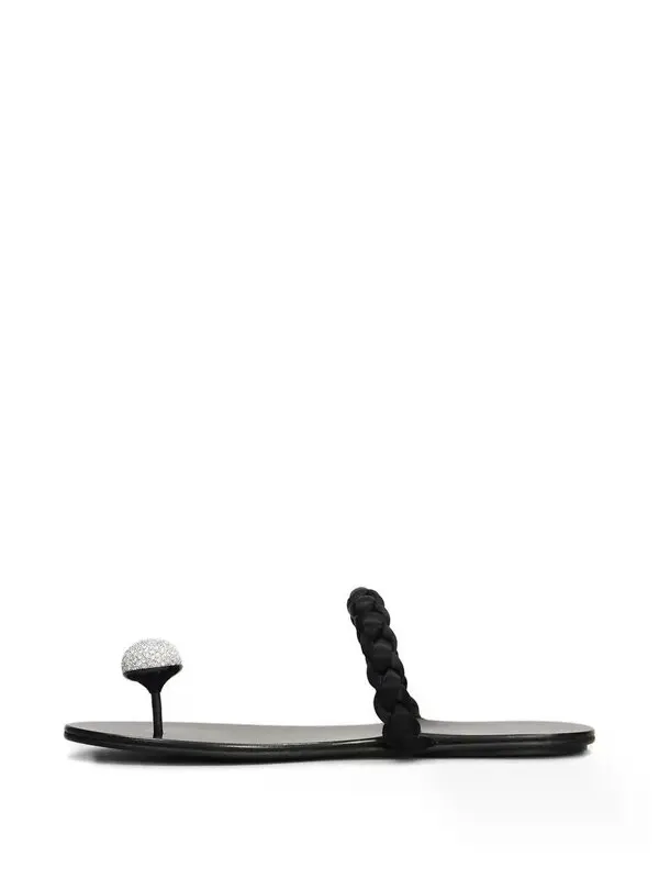 PEDRO GARCIA Pipa Flat Sandals - Black