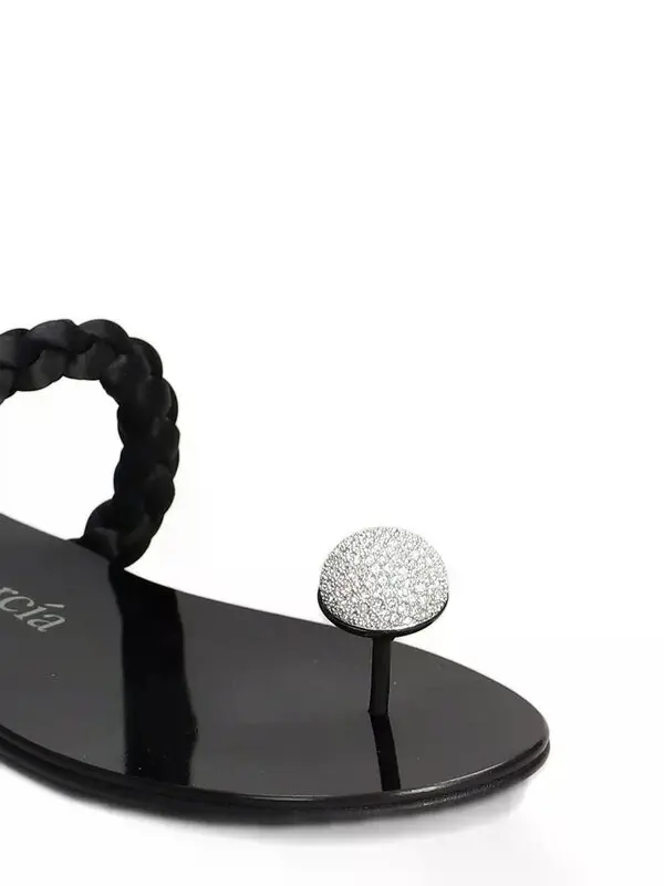 PEDRO GARCIA Pipa Flat Sandals - Black