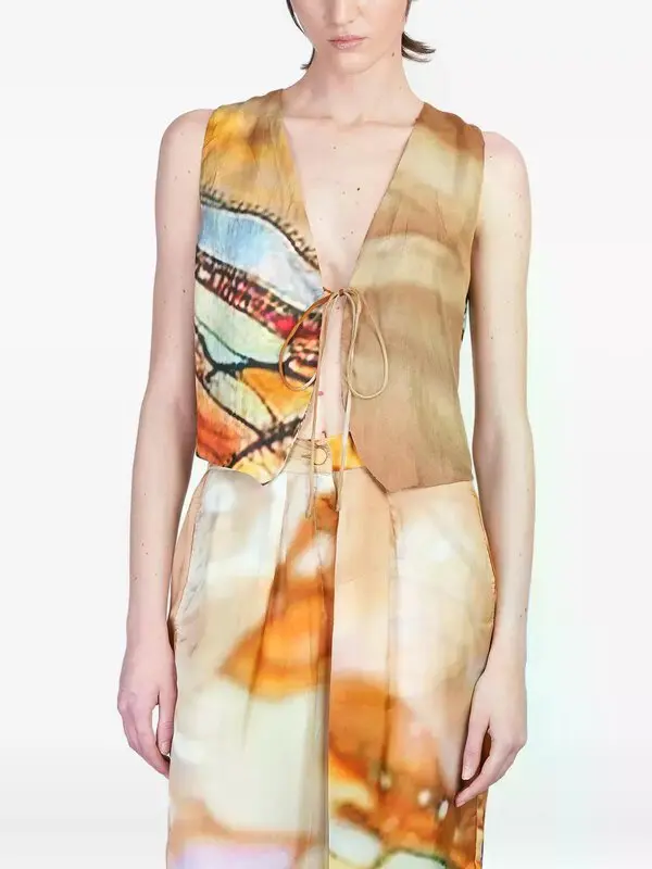 YAVI Graphic-print Vest