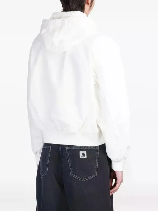 Carhartt Work In Progress Active Zip Up Hoodie - White