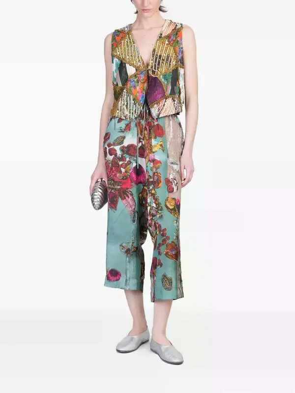YAVI Graphic-print Trousers