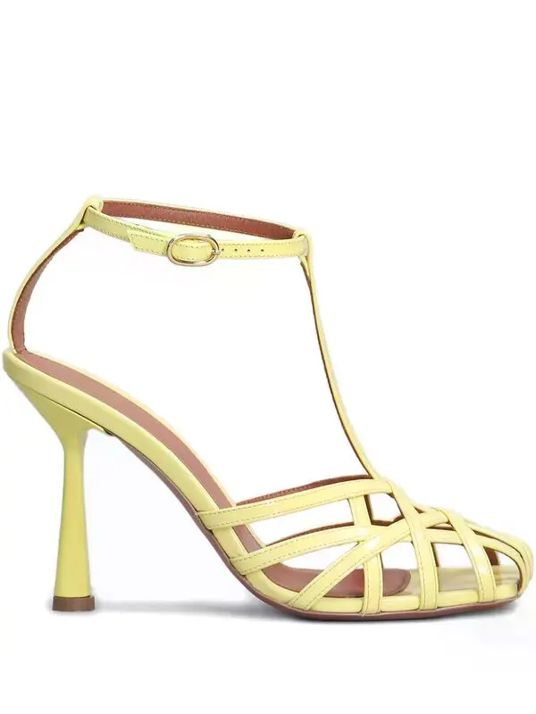 CASTAGNA 100mm Lidia Sandals - Yellow
