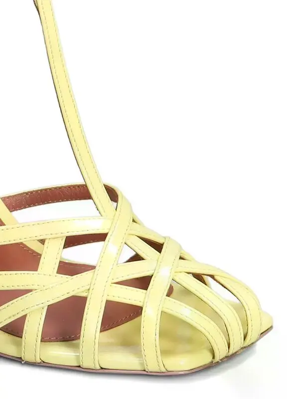 CASTAGNA 100mm Lidia Sandals - Yellow