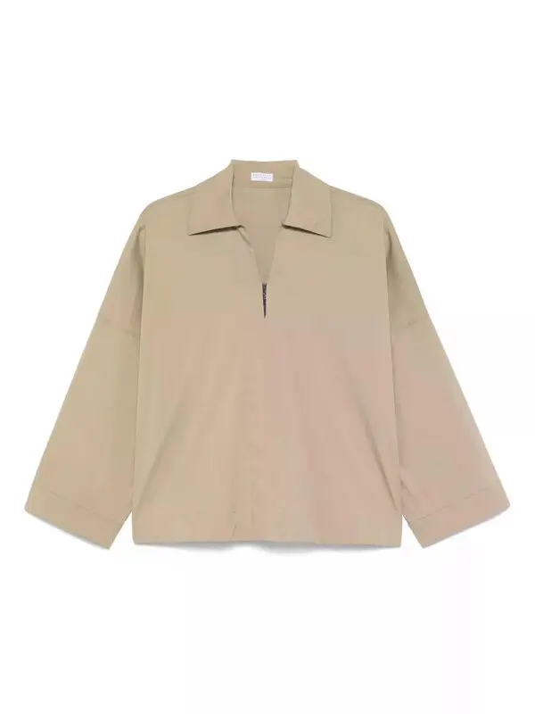 Brunello Cucinelli Drop-shoulder Blouse