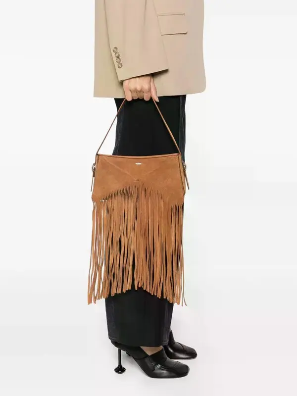 Coperni Suede Shoulder Bag - Brown