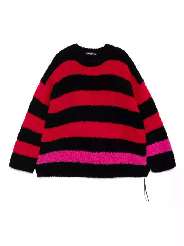 MASTERMIND WORLD Striped Crew Neck Sweater