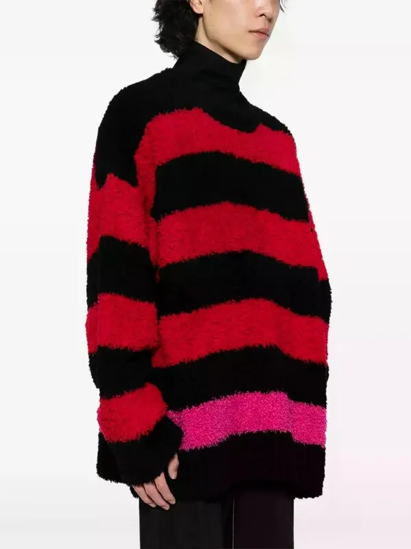 MASTERMIND WORLD Striped Crew Neck Sweater