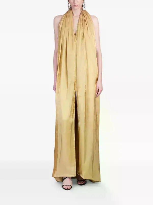 RHEA COSTA Gigi Maxi Dress - Gold