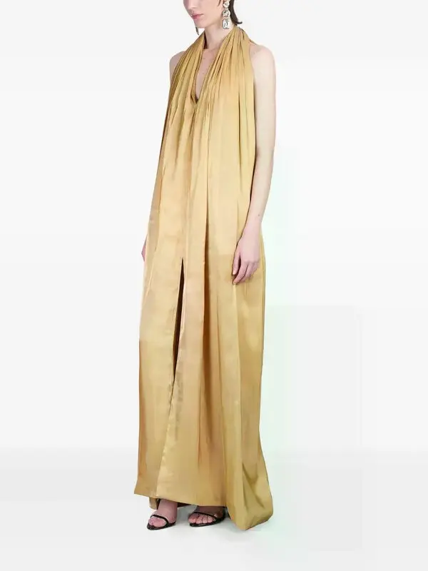 RHEA COSTA Gigi Maxi Dress - Gold