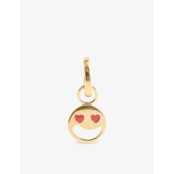 ENAMEL COPENHAGEN Funky Smiley Earring Charm - Red