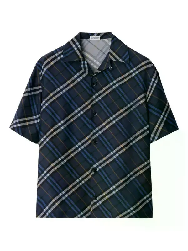 Burberry Checked Silk Shirt