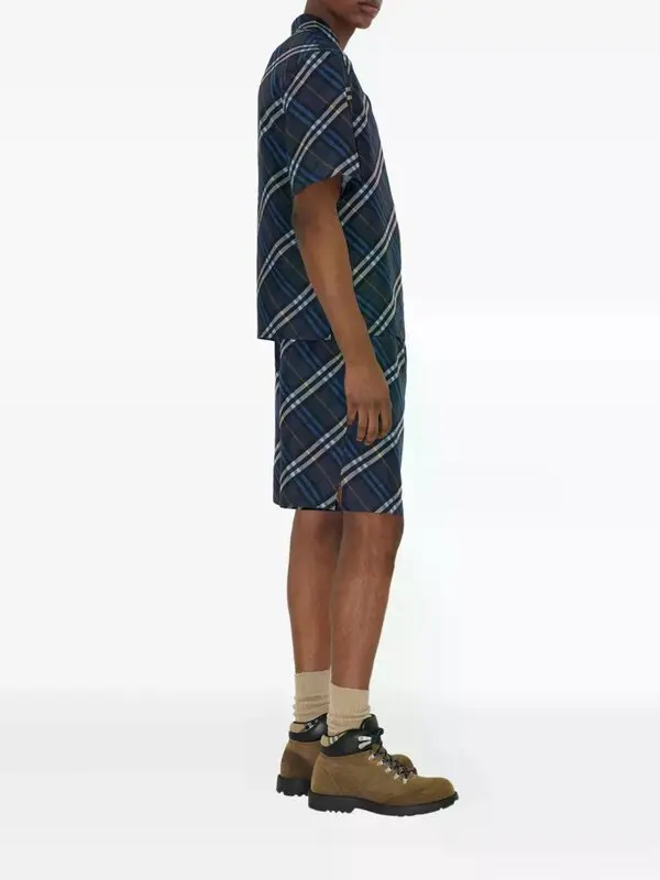Burberry Checked Silk Shirt