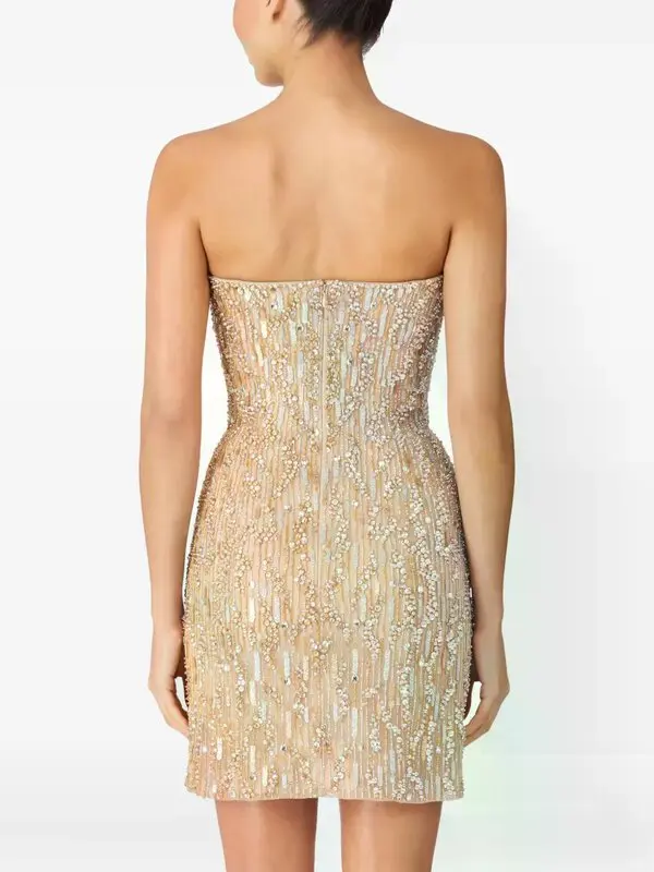 Jenny Packham Minuit Mini Dress - Neutrals