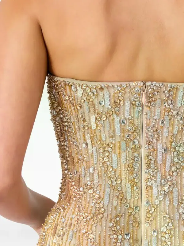 Jenny Packham Minuit Mini Dress - Neutrals