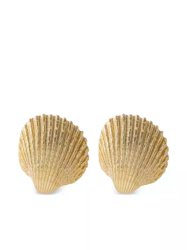 Federica Tosi Shell-motif Stud Earrings - Gold