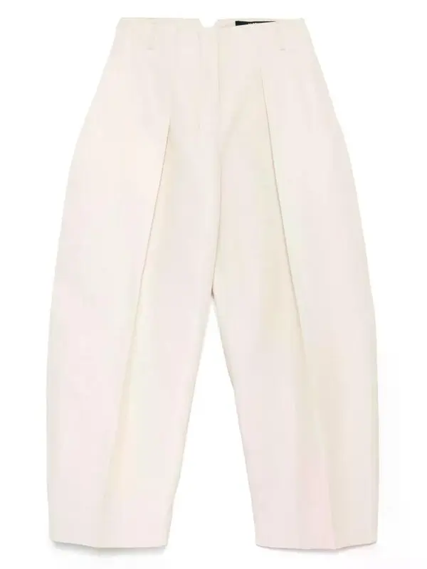 Jacquemus Le Pantalon Ovalo Trousers - Neutrals