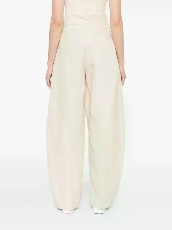 Jacquemus Le Pantalon Ovalo Trousers - Neutrals