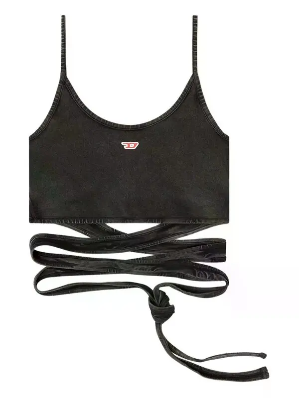 DIESEL Strap-detail Top - Black