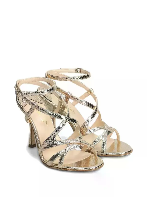 ANNA F. 105mm Leather Sandals