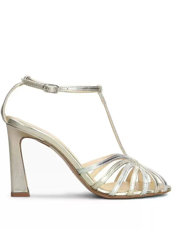 ANNA F. 100mm Leather Sandals