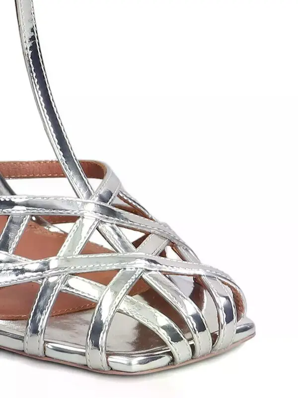 CASTAGNA 100mm Lidia Sandals - Silver