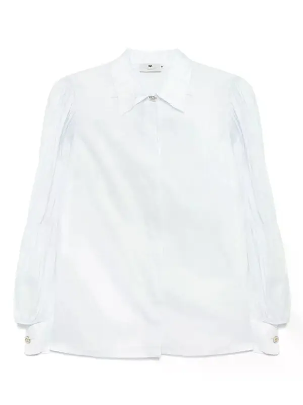 Elisabetta Franchi Flounce-sleeve Muslin Shirt