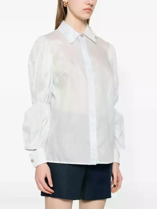 Elisabetta Franchi Flounce-sleeve Muslin Shirt