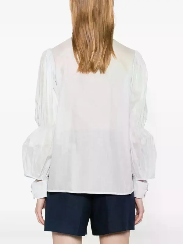 Elisabetta Franchi Flounce-sleeve Muslin Shirt